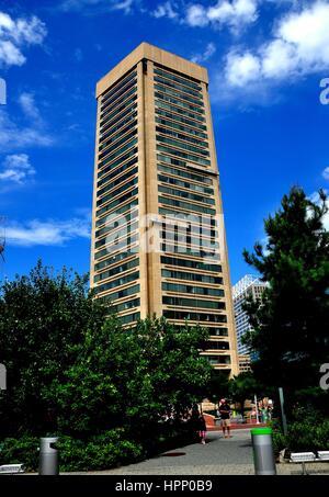 The Baltimore World Trade Center, designed by Pei Cobb Freed & Partners ...