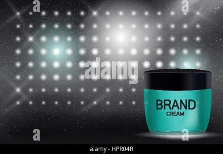 BB Cream Bottle Template for Ads or Magazine Background. 3D Real Stock ...