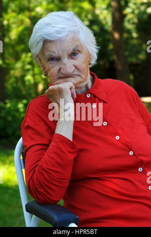 DISTRESSED ELDERLY PERSON Stock Photo: 25582693 - Alamy