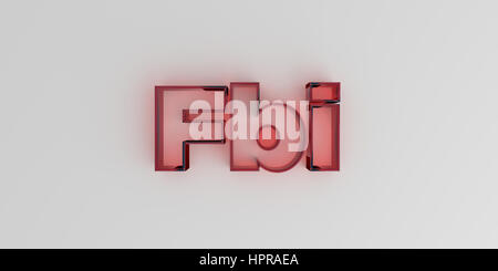 FBI - Red text on typography background - 3D rendered royalty free ...