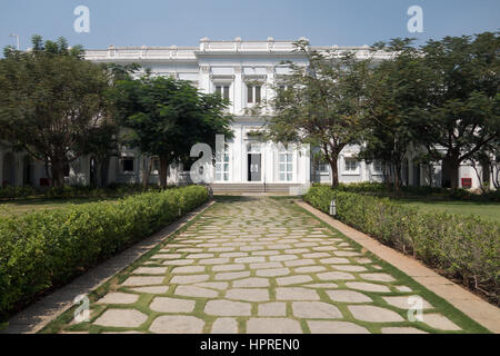 EXTERIOR FACADE OF THE FALAKNUMA PALACE Hyderabad, Telangana, INDIA ...