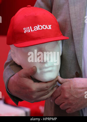 Labour merchandise at the Scottish Labour conference at the Perth ...