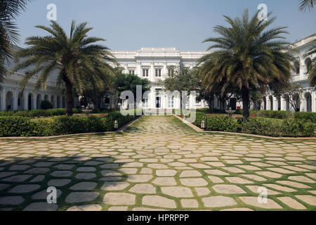 EXTERIOR FACADE OF THE FALAKNUMA PALACE Hyderabad, Telangana, INDIA ...