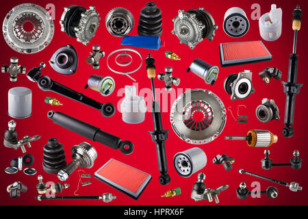 The most popular spare parts of the chassis car Stock Photo - Alamy