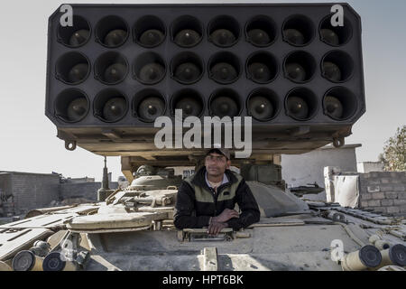 February 23, 2017 - Mosul, Nineveh Governorate, Iraq - Iraqi army ...