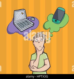 standing man with laptop tech Stock Vector Image & Art - Alamy