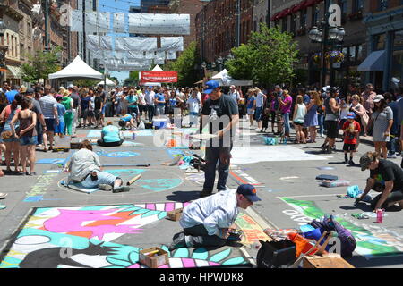 Chalk Art Festival Stock Photo - Alamy