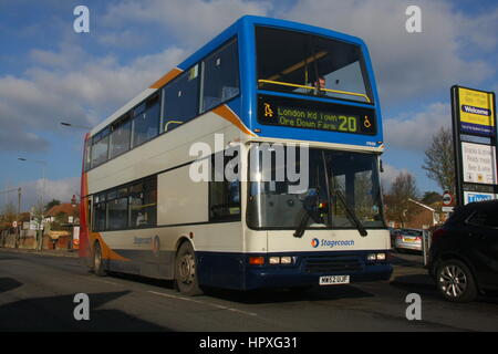 A STAGECOACH ROUTE 1066 BUS IN HASTINGS OPERATING FROM HASTINGS TO ...