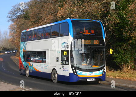 STAGECOACH SOUTH EAST ADL ENVIRO 400 MMC DOUBLE DECK BUS NEW IN 2016 ...