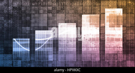 Digital Analytics Concept with Bar Chart Graph Art Stock Photo - Alamy