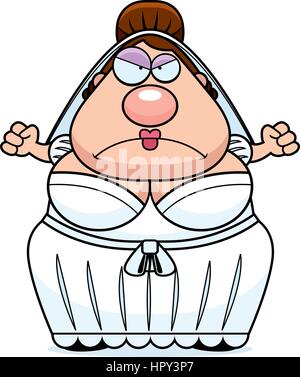 A cartoon bride with an angry expression Stock Vector Image & Art - Alamy