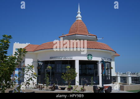 Starbucks coffee shop, El Mercado Mall, Janabiya, Kingdom of Bahrain ...