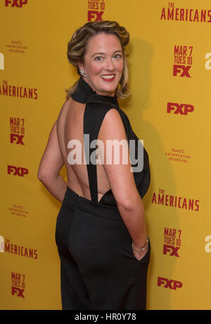 Polly Lee attends FX The Americans season 6 premiere at Alice Tully ...