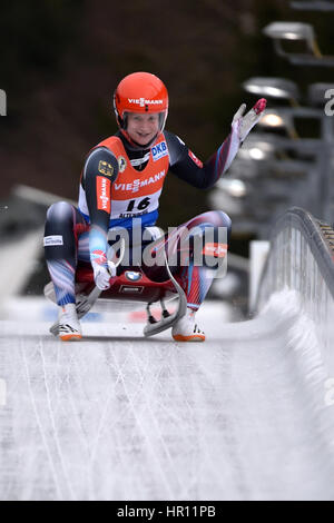 Altenberg, Germany. 26th Feb, 2017. Dajana Eitberger from Germany ...