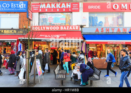 Punjabi and Asian shops in Southall. London Stock Photo - Alamy