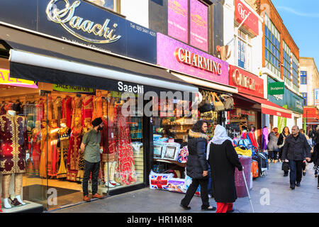 Punjabi and Asian shops in Southall. London Stock Photo - Alamy