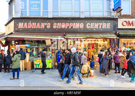 Asian stores in Southall Broadway London Stock Photo - Alamy