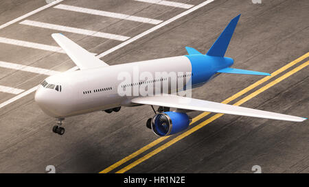 3d rendering airplane taking off Stock Photo - Alamy