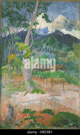 Paul Gauguin - Landscape with a Horse Stock Photo - Alamy