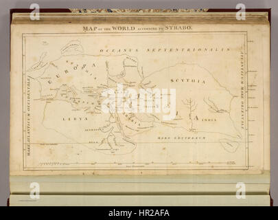 The map 'Map of the World According to Strabo,' created by Principal ...