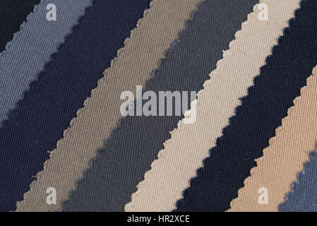 Closeup detail of multi color fabric texture samples Stock Photo - Alamy