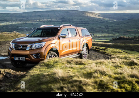 Gold, orange Nissan Navara NP300 pickup truck Stock Photo - Alamy