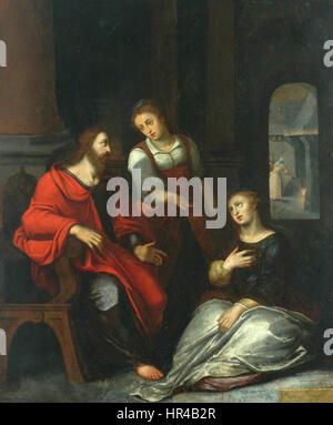 Otto van Veen - The Artist Painting, Surrounded by his Family Stock ...