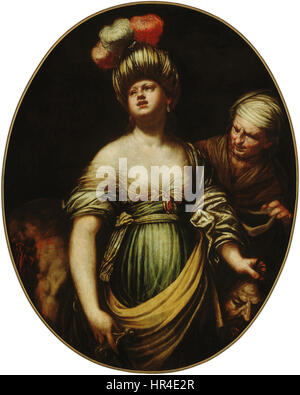 This painting depicts the biblical scene of Judith beheading Holofernes ...