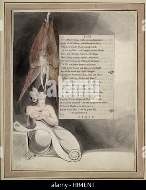 William Blake's watercolor 'Night Thoughts IX 108' is a detailed ...