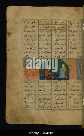 Bahram Gur in the Green Pavilion is a Persian miniature depicting the ...