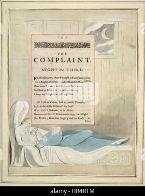 William Blake’s illustration for 'Night Thoughts' Plate 1, part of his ...