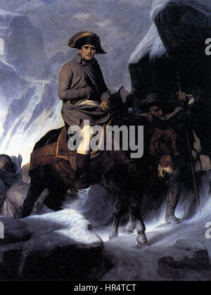 'Bonaparte Crossing the Alps' by Paul Delaroche depicts Napoleon ...