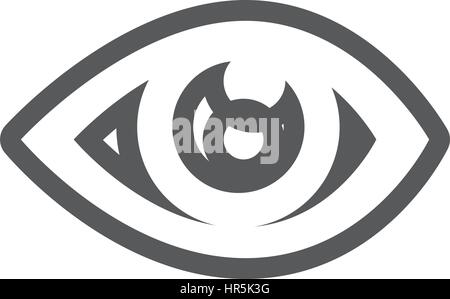 grayscale human eye to optical vision icon Stock Vector Image & Art - Alamy