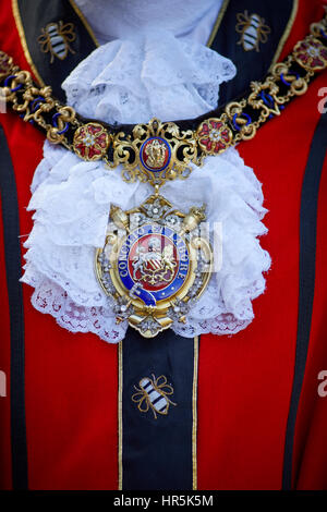 Close up of the Lord Mayor of Manchester's livery collar, chain of ...