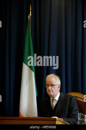 Supreme Court judge Peter Charleton delivers his opening statement of ...