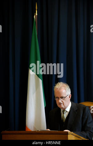 Supreme Court judge Peter Charleton delivers his opening statement of ...