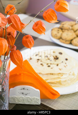 Pancakes and other sweets on Shrovetide Stock Photo - Alamy