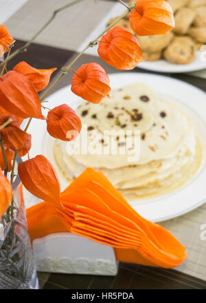 Pancakes and other sweets on Shrovetide Stock Photo - Alamy