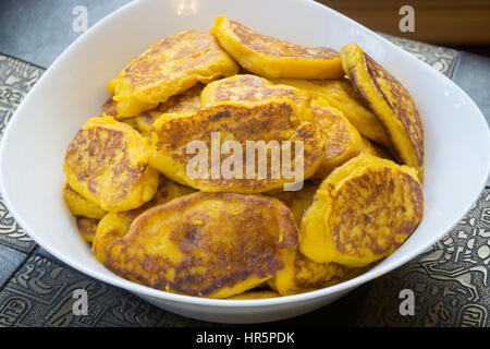 Pancakes and other sweets on Shrovetide Stock Photo - Alamy