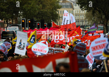 PCS Union March - London November 2016 Stock Photo - Alamy