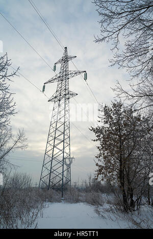 Power line for residential premises Stock Photo - Alamy