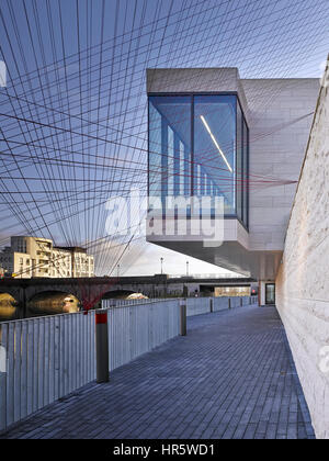 View of overhang showing walkway and bridge. Luan Gallery, Athlone ...