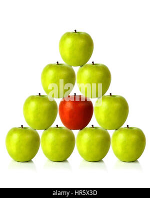 Food Pyramid for a balanced diet. Isolated on white Stock Photo - Alamy