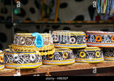 Traditional hats with hand-embroidered Azerbaijan Stock Photo - Alamy