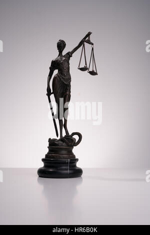 Statue of Themis holding the scales of justice on the Legislative ...