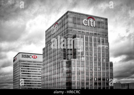 Iconic Citi building, Canary Wharf, London, England, United Kingdom ...