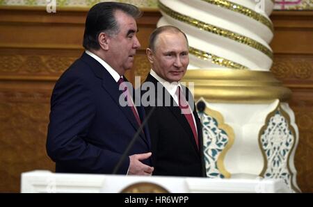 Dushanbe, Tajikistan. 27th Feb, 2017. Russian President Vladimir Putin ...