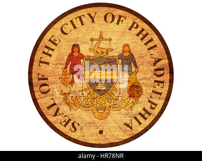 old vintage symbol of city of philadelphia Stock Photo - Alamy