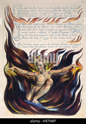 William Blake America m p12 100 Stock Photo - Alamy