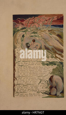 William Blake - The Song of Los - Plate 3 - Original LoC Scan Stock ...